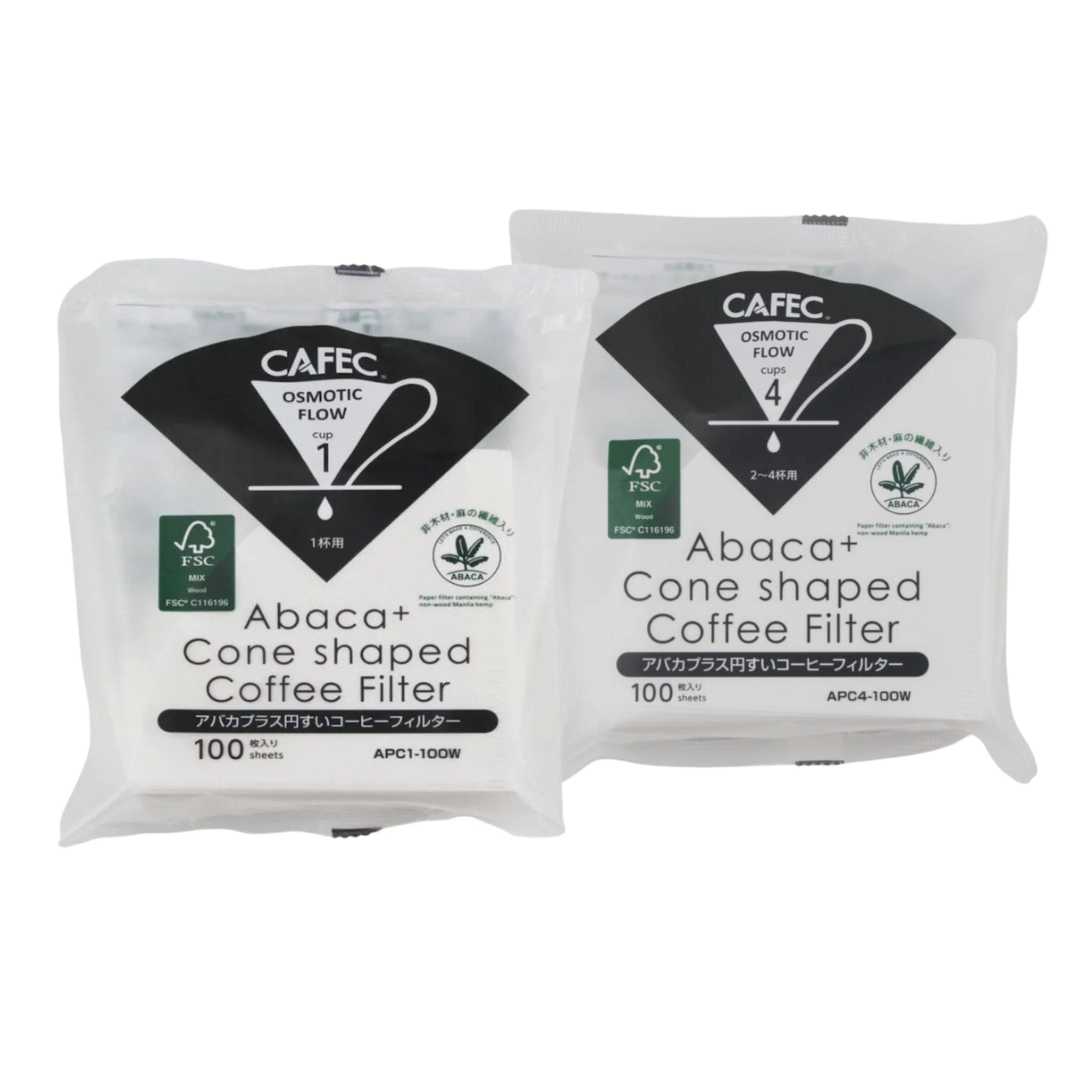 CAFEC Abaca+ Paper Filter / 100 pcs – Artisan Roastery